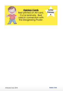 Chit & Chat: JP: 6. Opinion Cards - Activity – Buddy Club