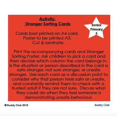 Meet & Greet: 5. Talking To Strangers - Sorting Activity & Poster ...
