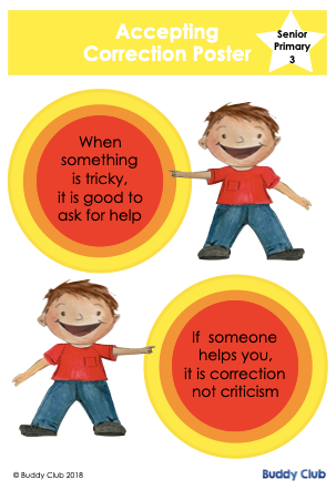 Chit & Chat: SP: 3. Accepting Correction - Poster – Buddy Club