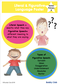 Chit & Chat: SP: 8. Literal & Figurative Language - Poster – Buddy Club