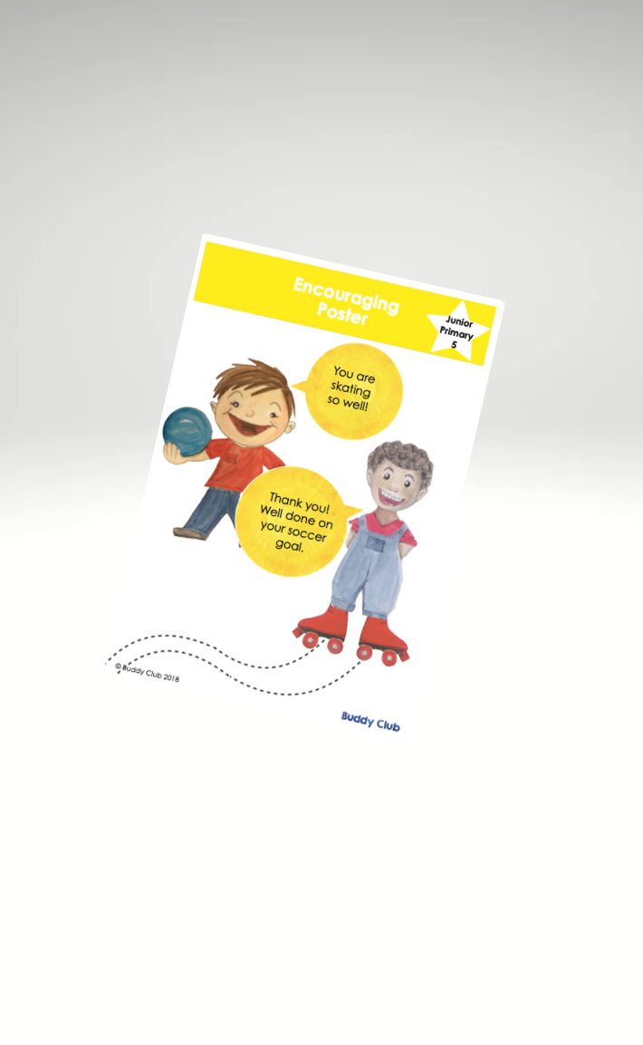 Chit & Chat: JP: 5. Encouraging - Poster – Buddy Club