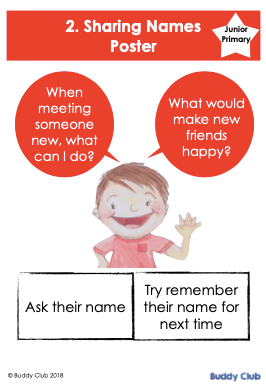 Meet & Greet: JP: 2. Sharing Names - Poster – Buddy Club