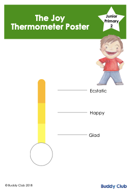 Faces & Feelings: JP: 2. The Joy Thermometer - Poster – Buddy Club