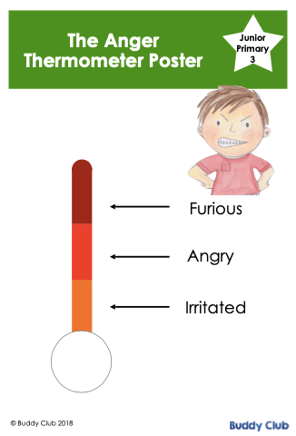 Faces & Feelings: JP: 3. The Anger Thermometer - Poster – Buddy Club