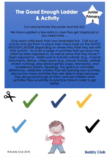 Play & Pretend: PP: 5. The Good Enough Ladder Poster/Activity – Buddy Club