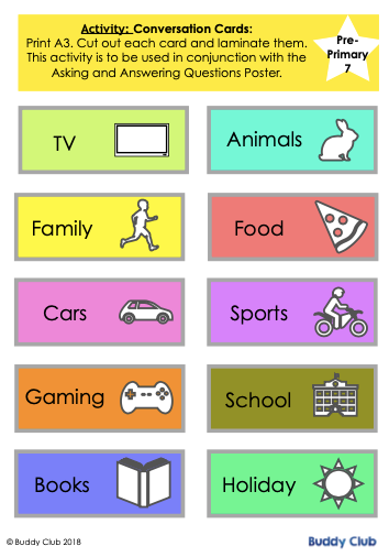 Chit & Chat: PP: 7. Asking & Answering Questions - Activity – Buddy Club